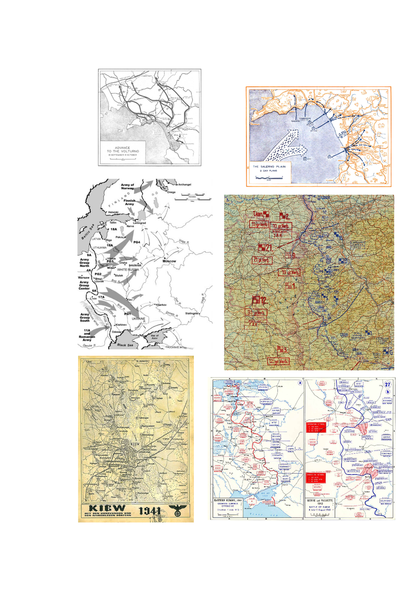 1:6 scale WW2 Maps. Decals / stickers