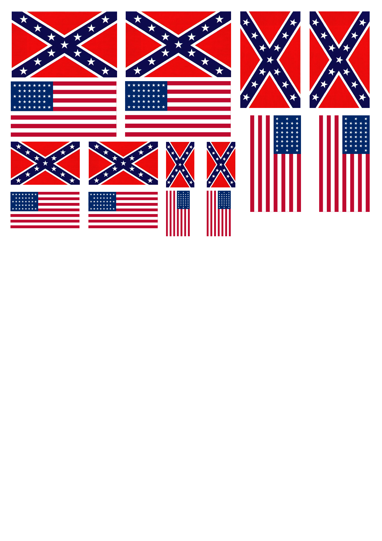 Civil War Union Vs Confederate Flags