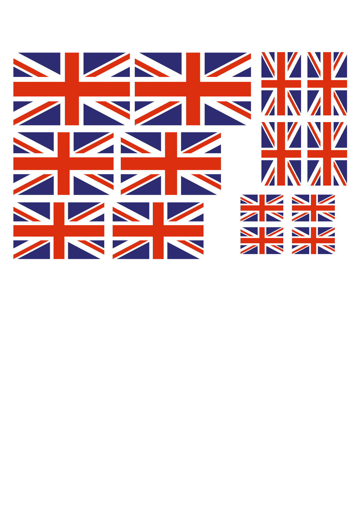 1:35 Scale WW2 British Flags